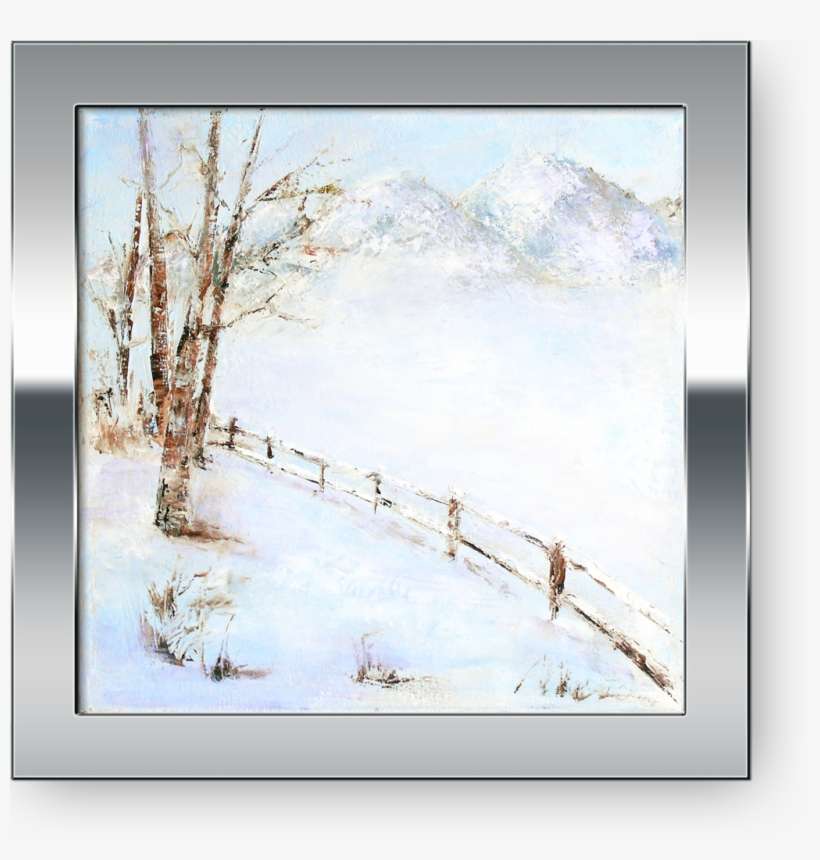 Birch Trees In Winter - Picture Frame PNG Image | Transparent PNG Free ...