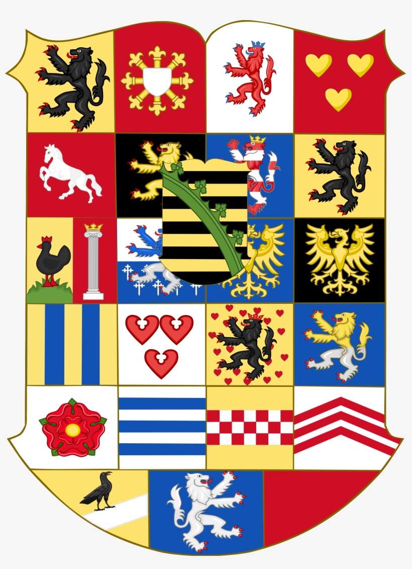 Heraldic Shield Of Saxe-coburg And Gotha - Saxe Coburg Gotha Coat Of ...
