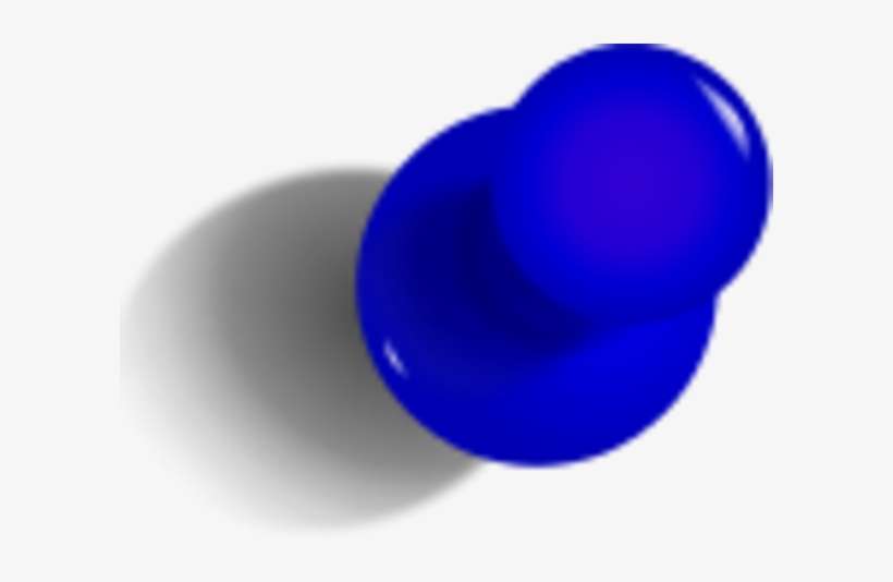 Download Pushpin Png Transparent - Blue Push Pin Clipart | Transparent ...