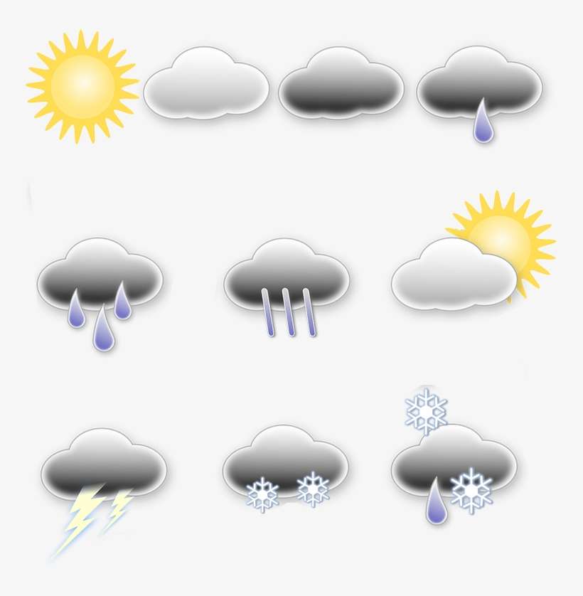 Image Of Weather Icons - Weather PNG Image | Transparent PNG Free ...