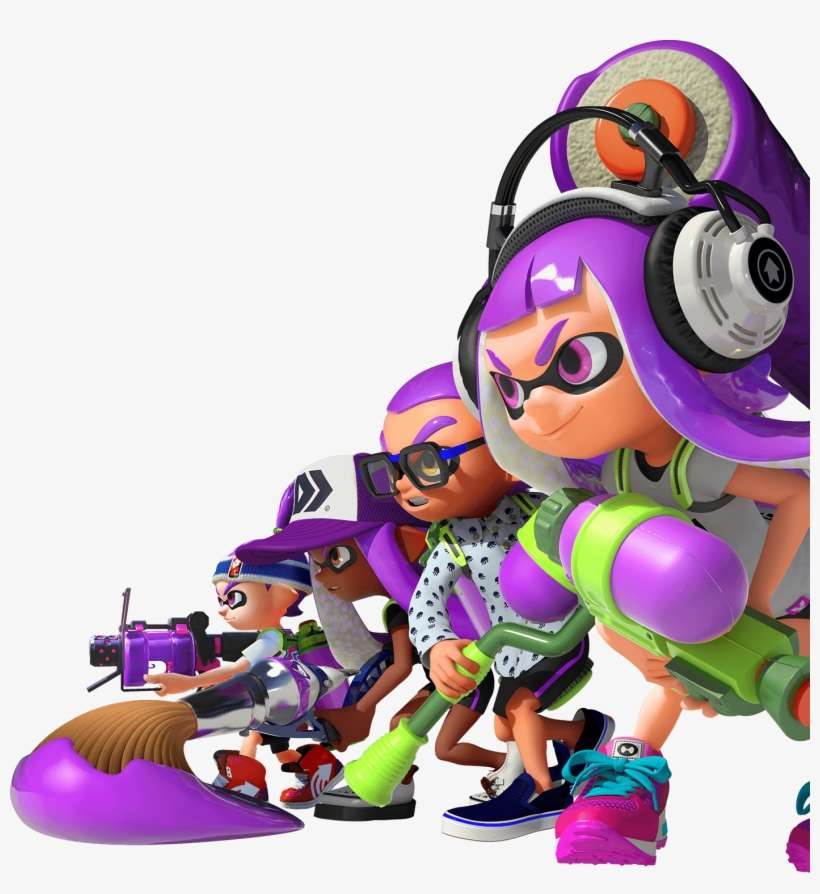 Clip Royalty Free Stock Image Intro Team Png Wiki Fandom - Splatoon Purple Inkling PNG Image ...