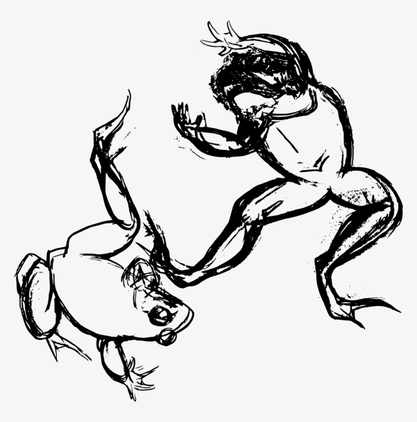 Frog Sumo Professional Wrestling Drawing - Wrestling In Field PNG Image ...