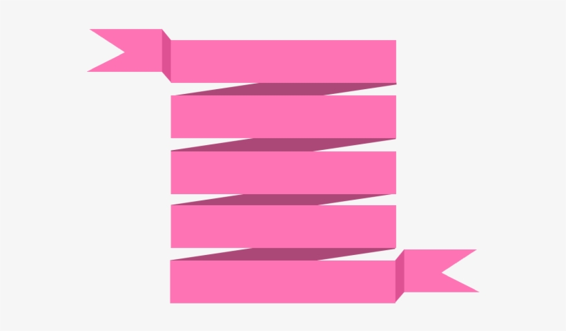 Vector Pink Ribbon Banner, Vector Banner Ribbon, Vintage - Psd PNG ...