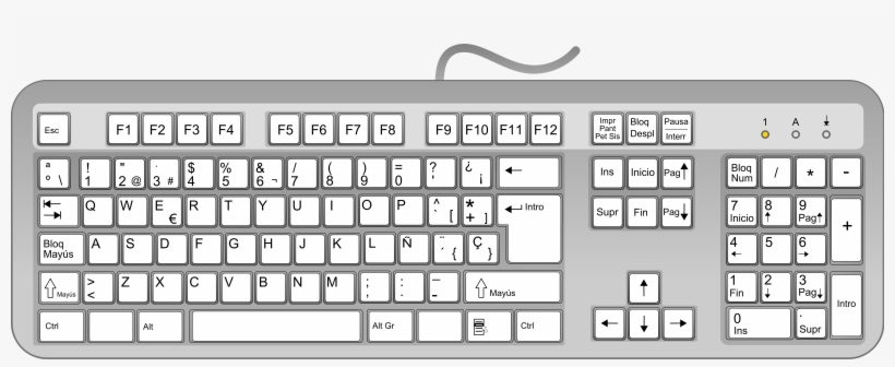 This Free Icons Png Design Of Spanish Keyboard PNG Image | Transparent ...