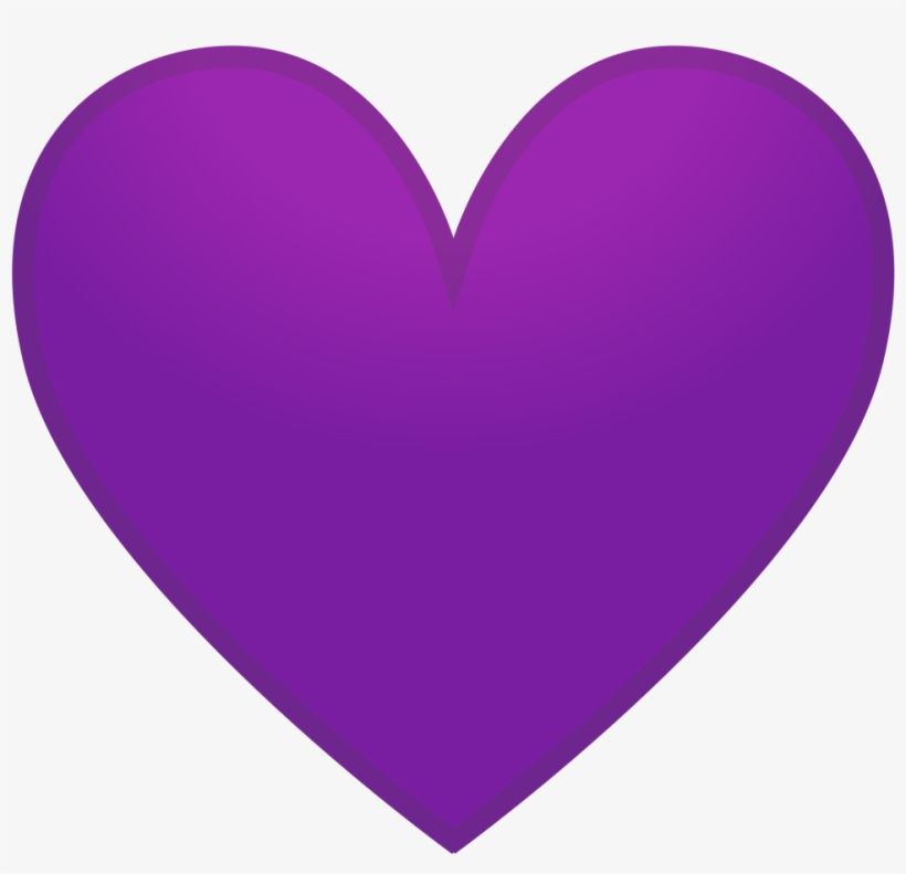 Purple Heart Icon - Purple Heart Emoji PNG Image | Transparent PNG Free ...