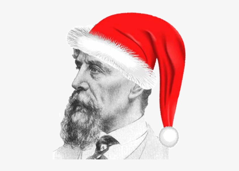 Dickens-santahat1b - Charles Dickens Christmas Hat PNG Image ...