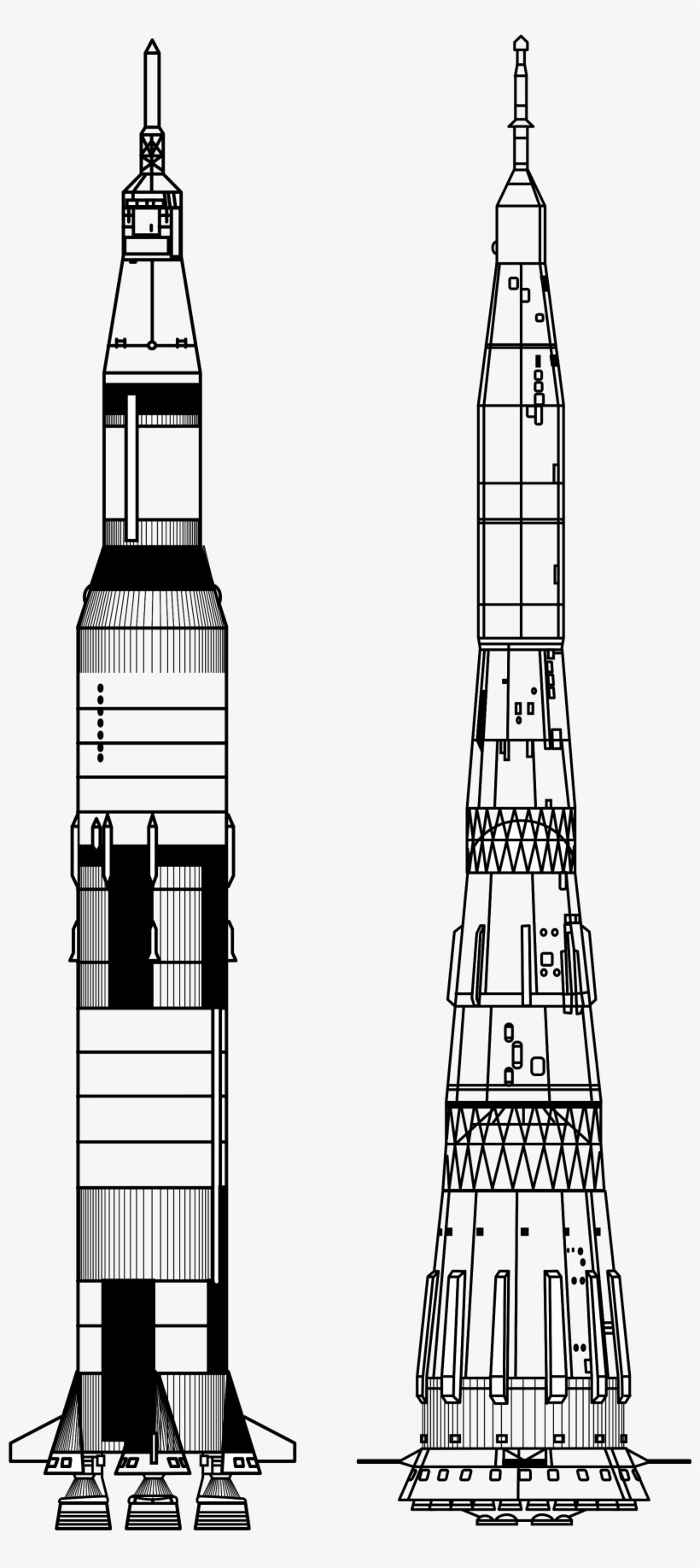 Apollo 13 Rocket Drawing - Apollo 11 Rocket Drawing PNG Image ...