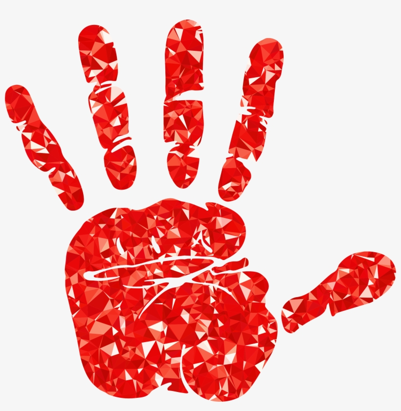 Bloody Handprint Png Clip Art Image - Hand Svg PNG Image | Transparent ...