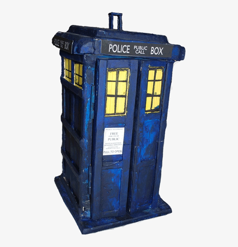A Hand-made Tardis Pi Case - Raspberry Pi Tardis Case PNG Image ...