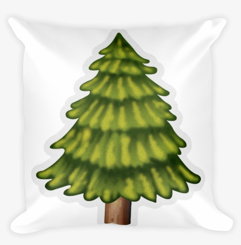 Download Emoji Pillow - Evergreen Tree - Tree Emoji Transparent ...