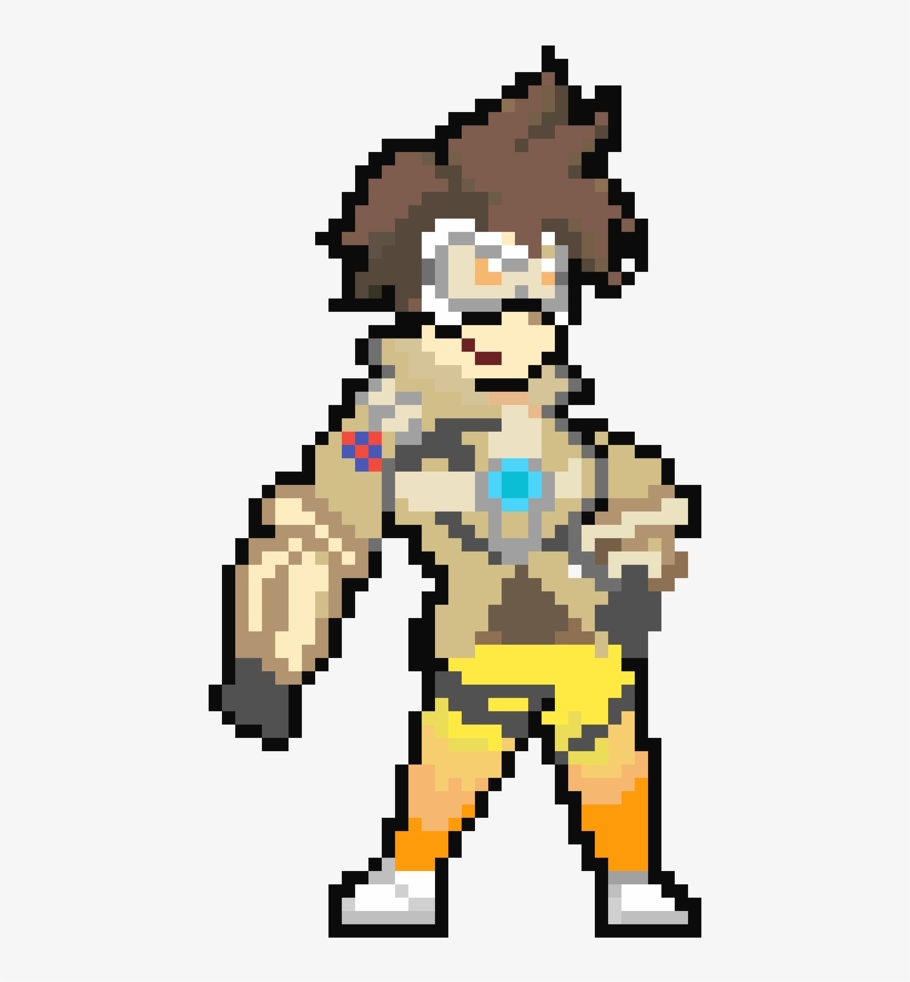 Download Tracer Overwatch - Cartoon | Transparent PNG Download | SeekPNG