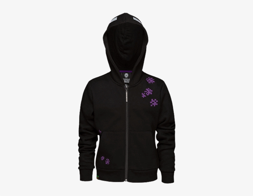 Download Youth Minecraft Enderman Hooded Jacket - Hoodie | Transparent ...