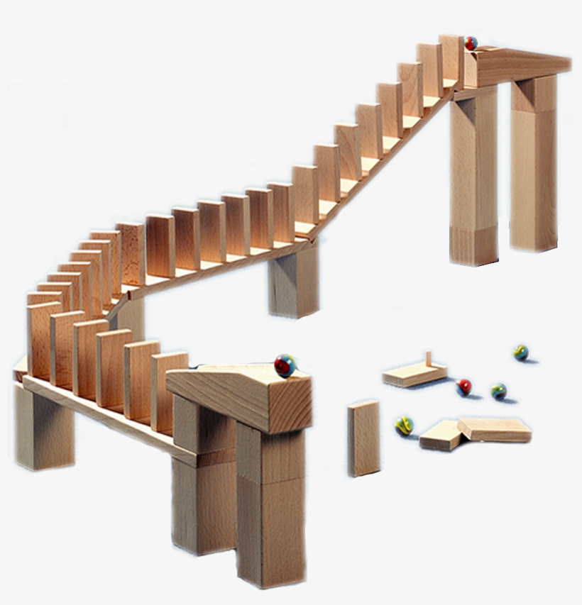 Domino Bridge Set - Haba Usa 1133 Ball Track - In.domino Rally In. PNG ...