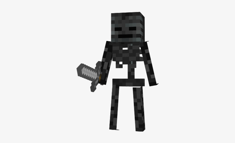 Download Minecraft Wither Skeleton | Transparent PNG Download | SeekPNG