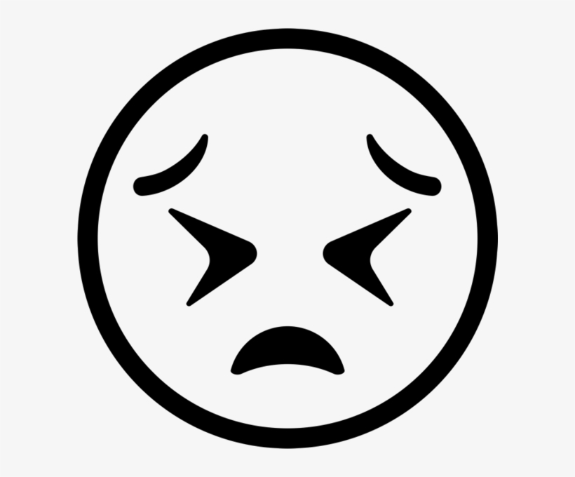 Outline Of Emoji Face Tired PNG Image | Transparent PNG Free Download ...