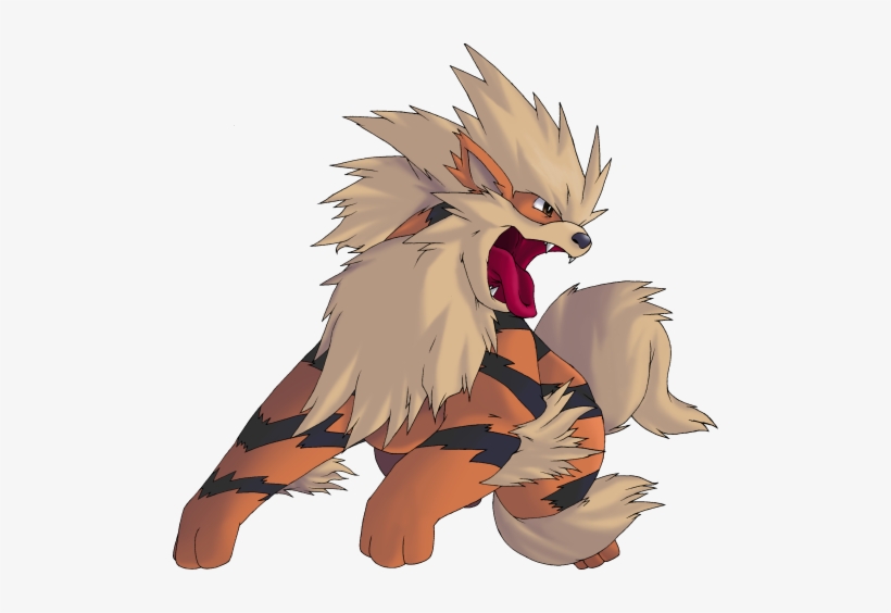 Stats, Moves, Evolution, Locations & Other Forms - Arcanine Pokemon PNG ...