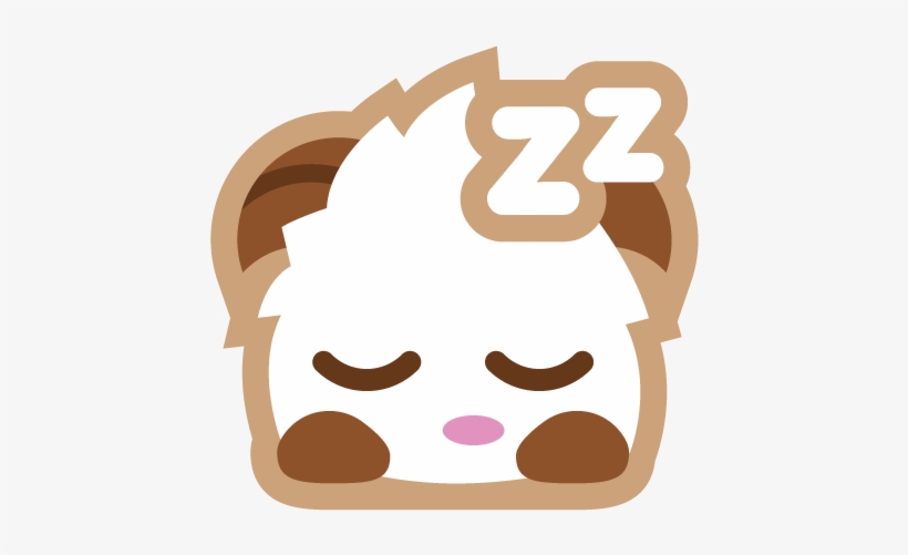 Poro Sticker Sleepy - Lol Emoji Png Discord PNG Image | Transparent PNG ...