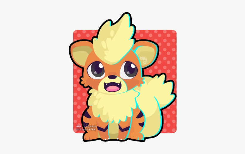 058 Growlithe By Miss-glitter - Growlithe PNG Image | Transparent PNG ...