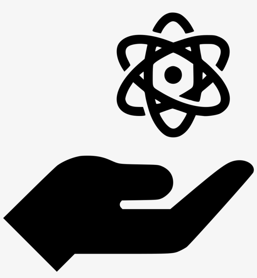 Hand Atom Nuclear Comments - Atom Hand Icon PNG Image | Transparent PNG ...