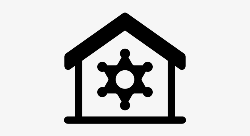 House With Sheriff Star Vector - Police PNG Image | Transparent PNG ...