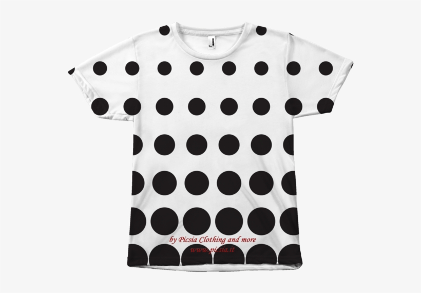 Halftone Design Graphic Printed All Over Print Tee - T-shirt PNG Image ...