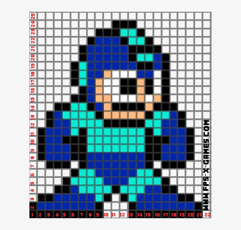 Protoman 8 Bit Grid