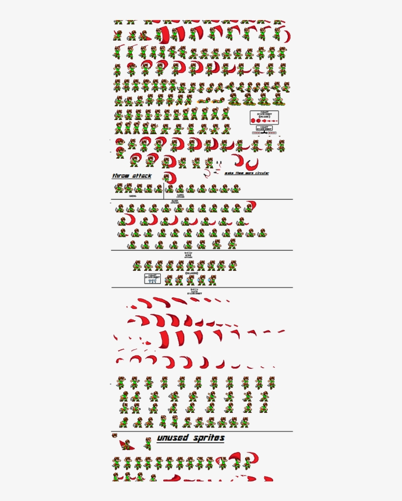 Megaman Zero 8 Bit Sprites