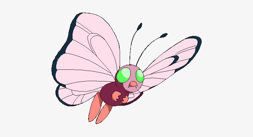 Download Shiny Butterfree 012 Butterfree Os3 Pink Shiny - Butterfly ...