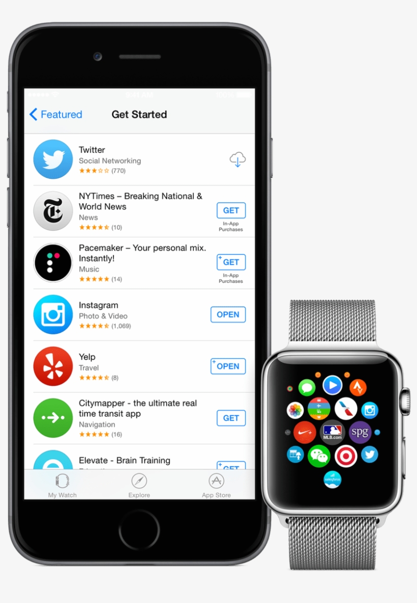 Apple Watch App Store Launch - Apple Watch App Store PNG Image ...