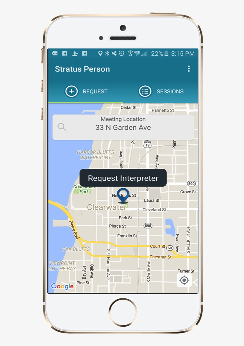 Stratus Inperson App Works Like Uber For Interpreters, - Iphone PNG ...