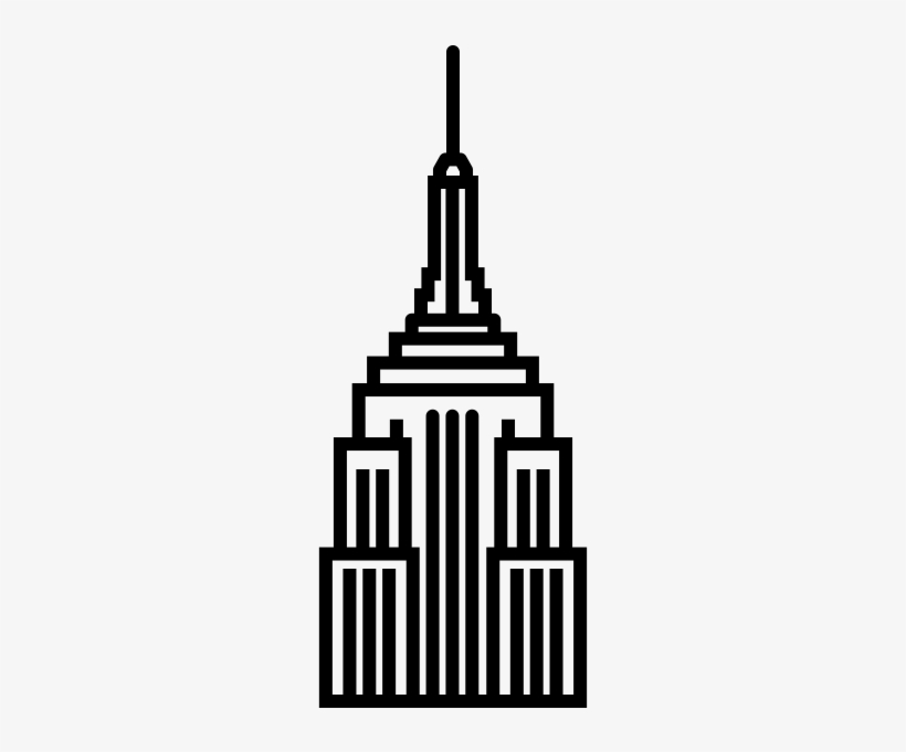 Empire State Building Icon Vector