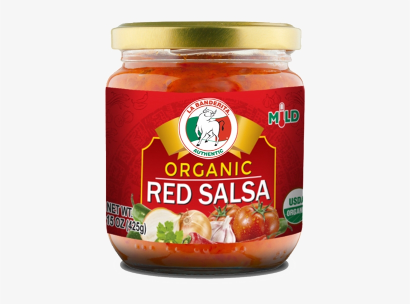 Download Red Organic Salsa - Ole Mexican Foods | Transparent PNG ...