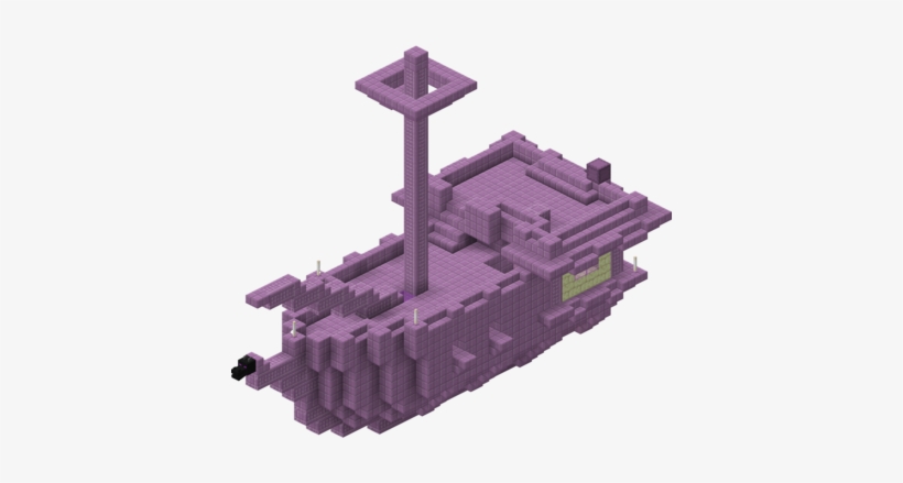 Download End Ship - End Pirate Ship Minecraft | Transparent PNG ...