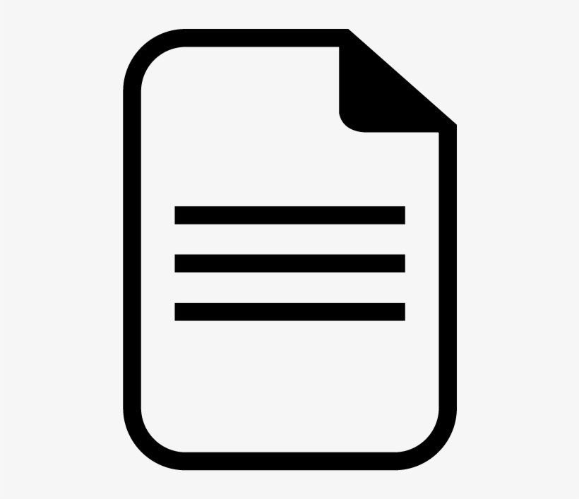 Download Paper Icon - Note Icon Png Black | Transparent PNG Download ...