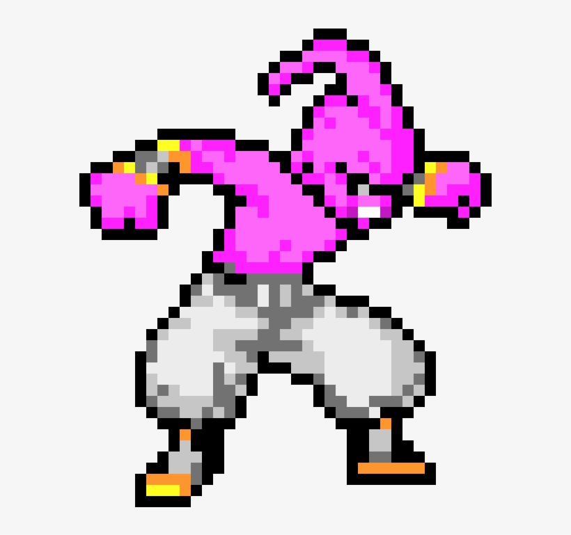 Kid Buu - Kid Buu Pixel Art PNG Image | Transparent PNG Free Download ...