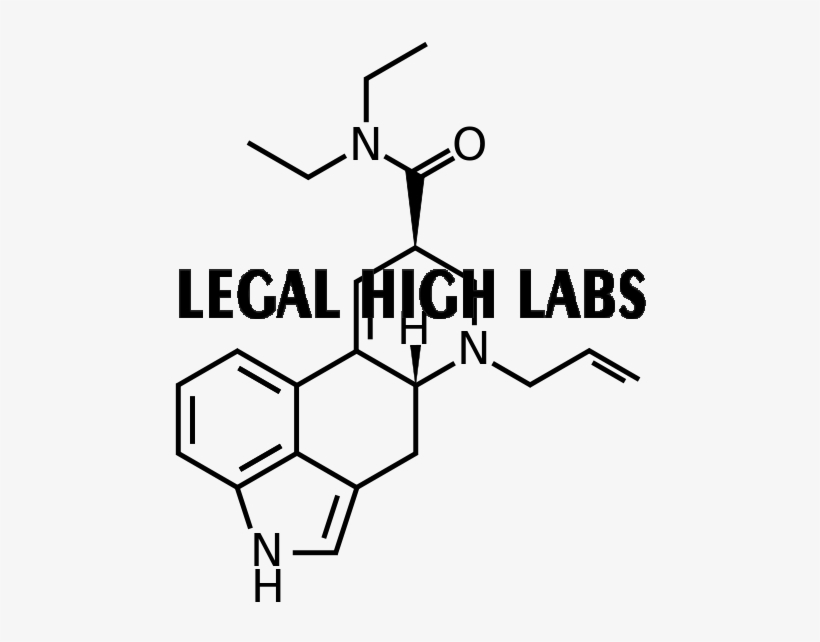 Legal Acid Al Lad, 6 Allyl 6 Nor Lsd - Lsd Skeletal Formula PNG Image ...