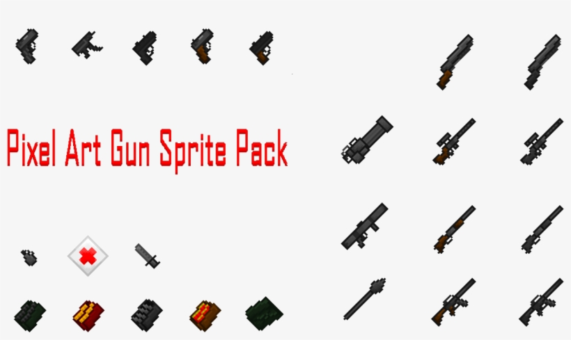 Top Down Gun Sprites PNG Image | Transparent PNG Free Download on SeekPNG