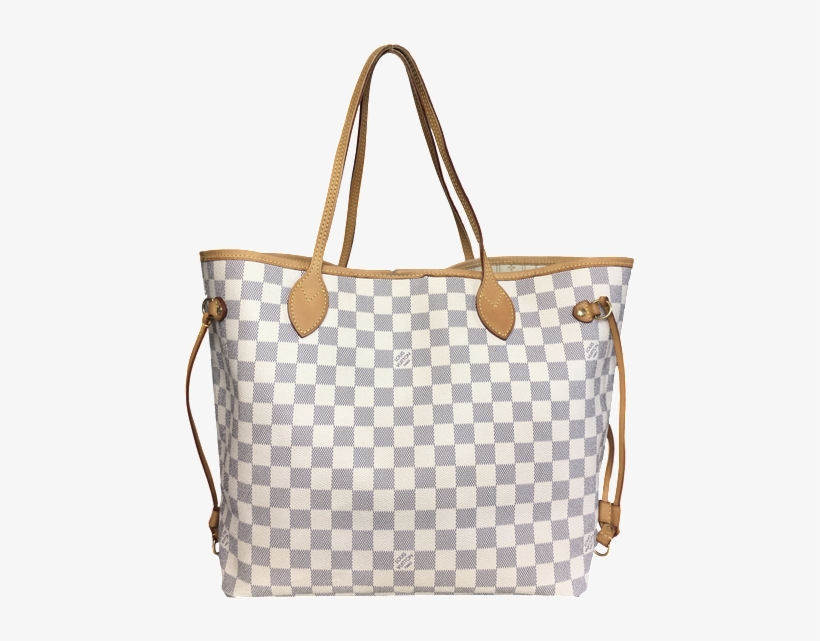 Download Louis Vuitton Neverfull Mm Damier Azur - Louis Vuitton White ...