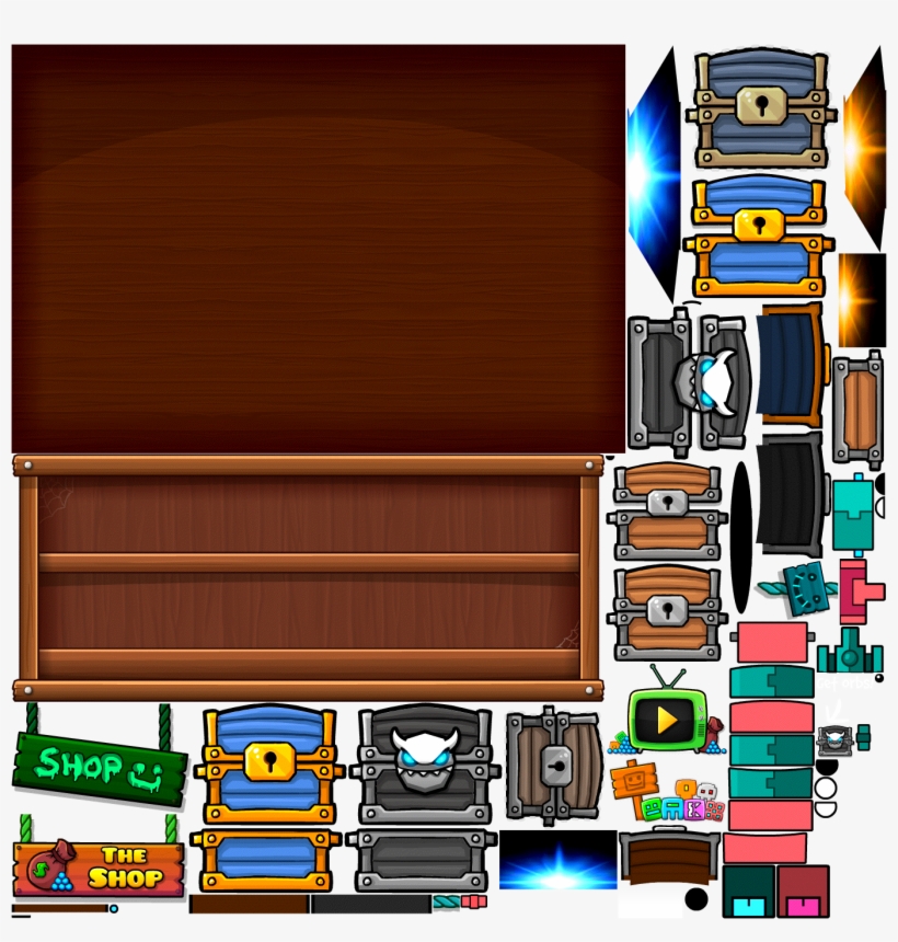 Click For Full Sized Image The Shop - Geometry Dash Shop Png PNG Image ...