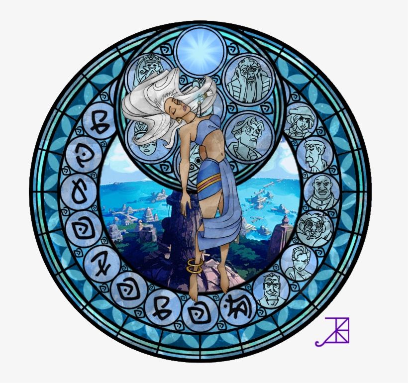 Kida's Stained Glass Window By Akili-amethyst - Disney Atlantis Kida ...