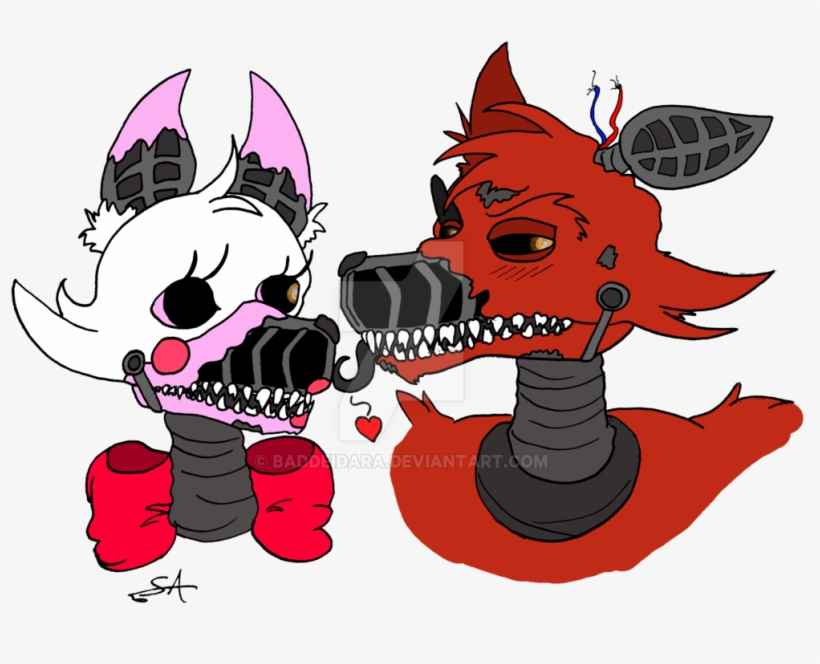 Nightmare Mangle X Nightmare - Nightmare Foxy X Nightmare Mangle PNG ...