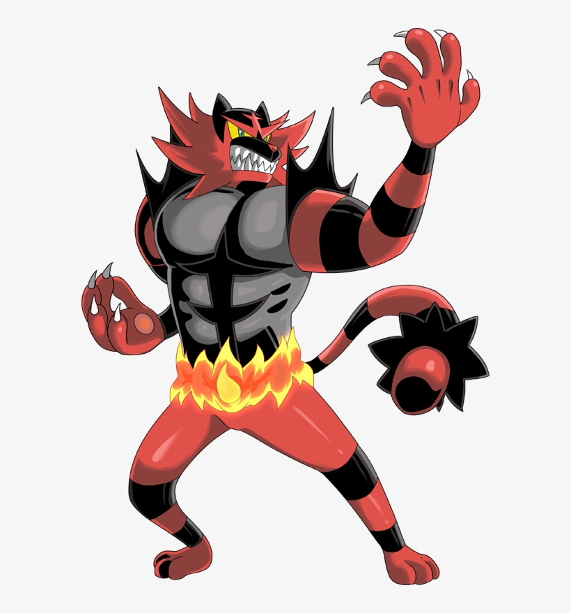 Pokemon Incineroar Is A Fictional Character Of Humans - Pokemon ...