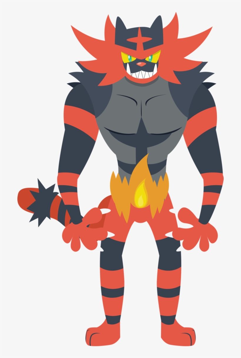 Incineroar By Alexalan - Litten Final Evolution Png PNG Image ...