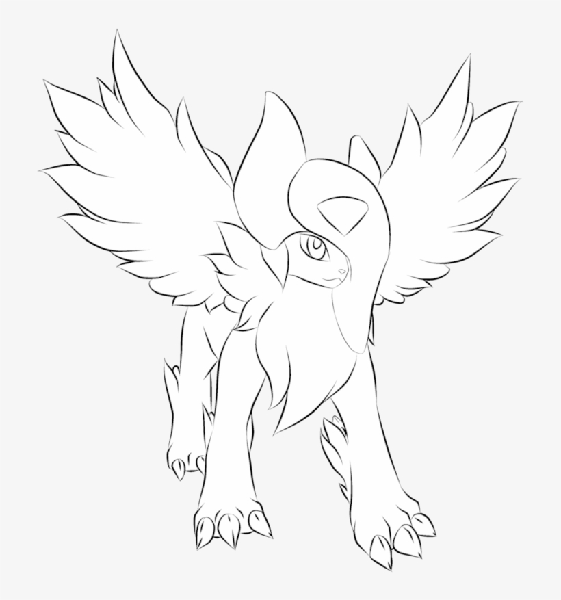 Download Absol Drawing Base Pokemon - Mega Absol Black And White ...