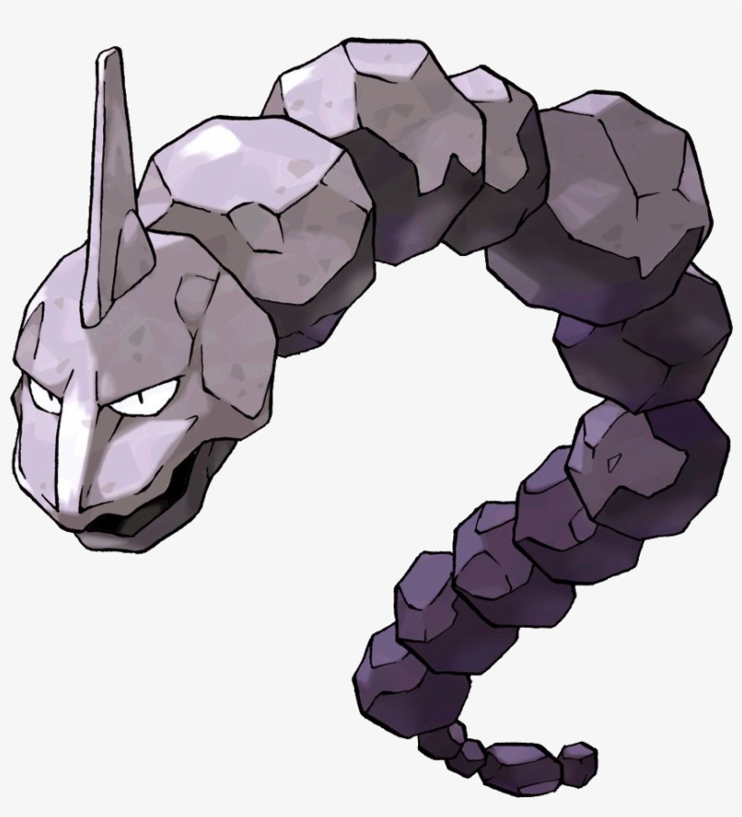 Download The Rock Snake Pokémon - Onix Pokemon | Transparent PNG ...