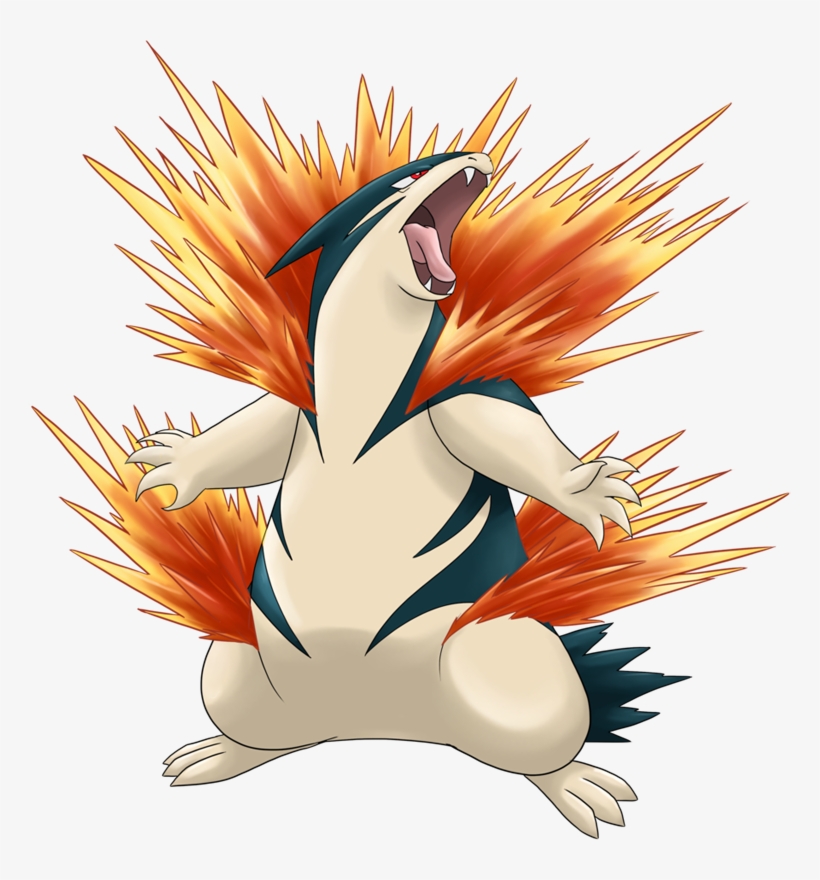 Pokemon Typhlosion Mega Evolution Coloring Pages