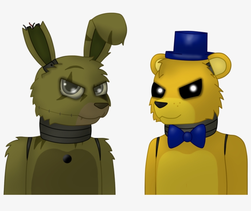 Download Just Gold - Fnaf Golden Freddy And Springtrap Gif ...
