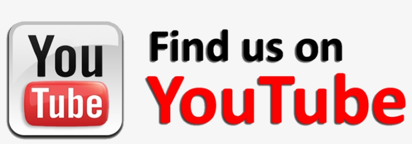 Find Us On Youtube Button PNG Image | Transparent PNG Free Download on ...