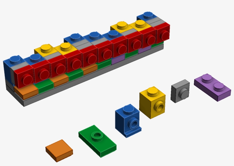 Lego Brick Side View Clipart