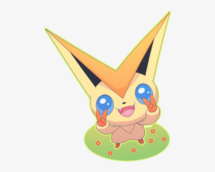 Victini - Digital Art PNG Image | Transparent PNG Free Download on SeekPNG